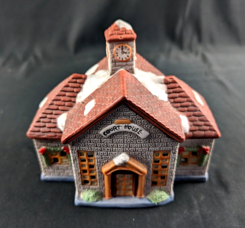 Americana Lighted Christmas Village, Court House | eBay