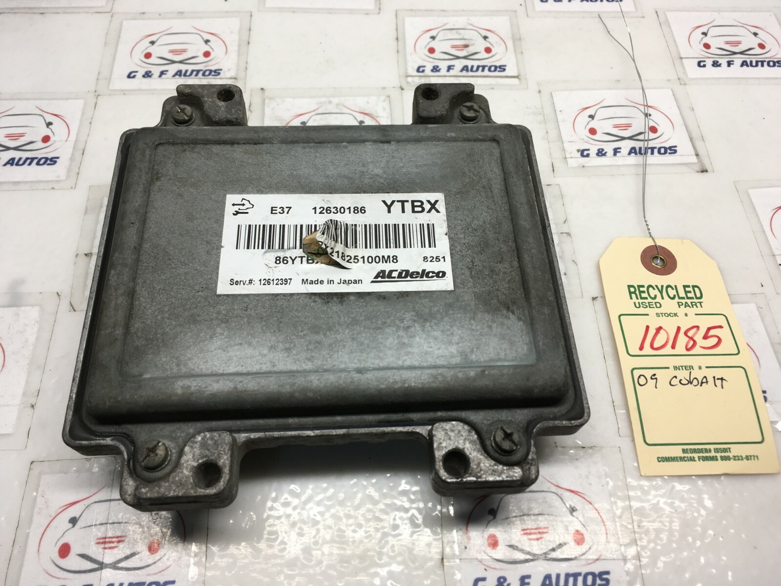 2009 Chevrolet Cobalt Engine Control Unit ECU ECM OEM 12630186 #10185 ...