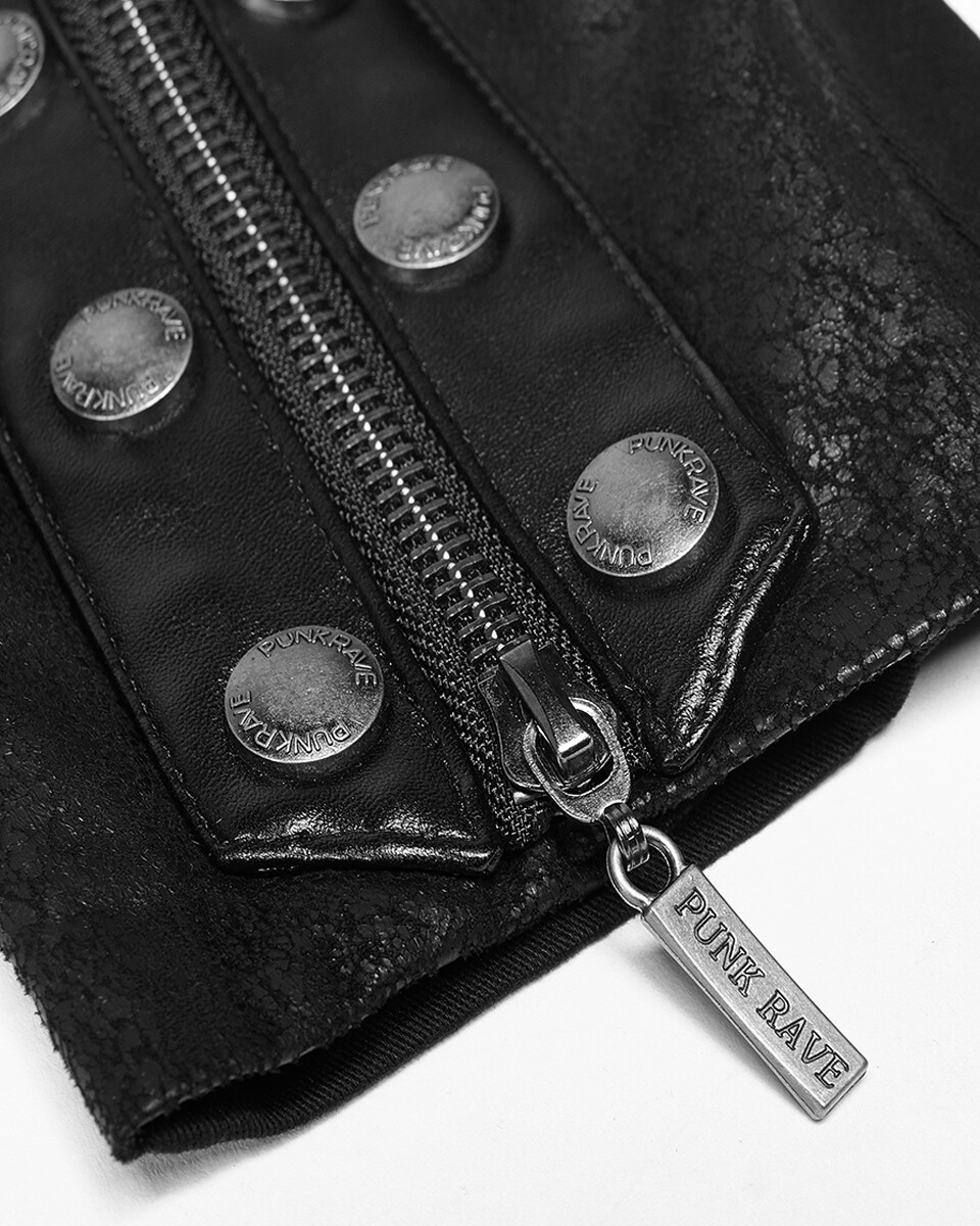 Punk Rave Poison Black Jacket Mens Faux Leather Gothic Steampunk ...