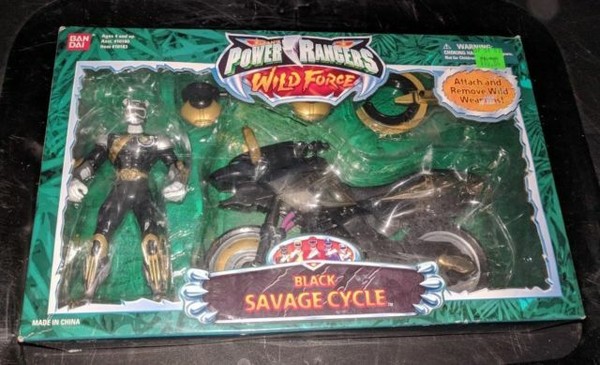Power Rangers Wild Force Black Savage Cycle Bandai 2002 for sale online ...
