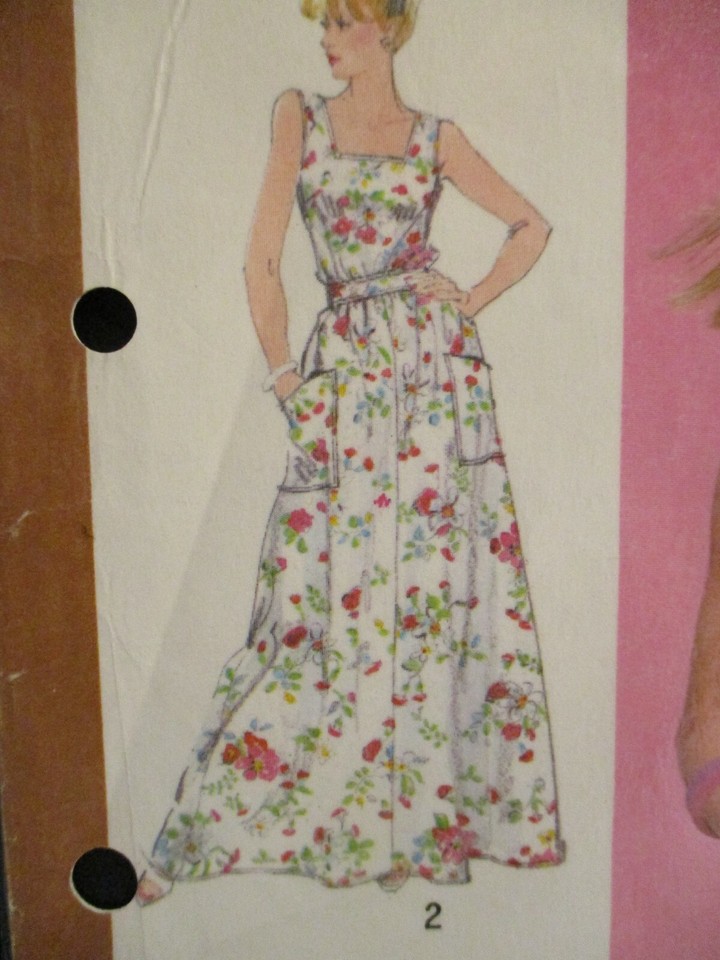 Simplicity Pattern 9555 Misses Sundress 2 Lengths Size 12 Bust 34" Cut ...