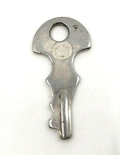 Vintage Key Small Marked 13 Church / Building Insignia On Fan Shaped ...