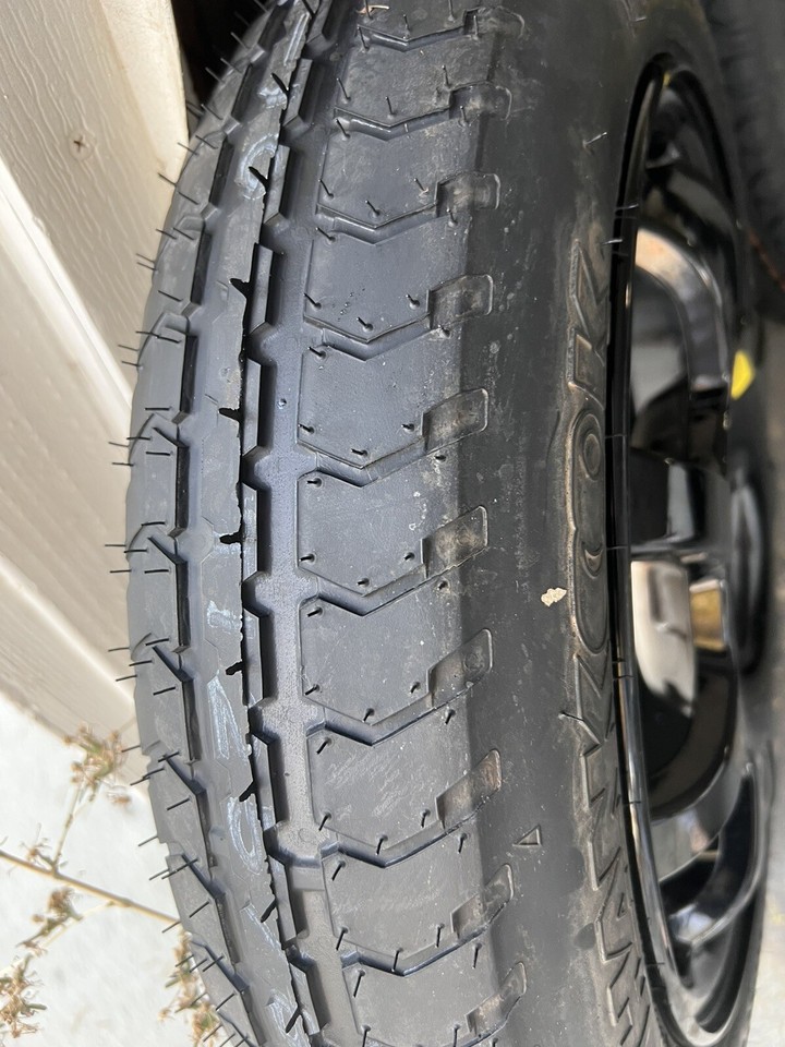 T125/80D16 97M Temporary Emergency Spare Compact Donut Tire Rim Wheel ...