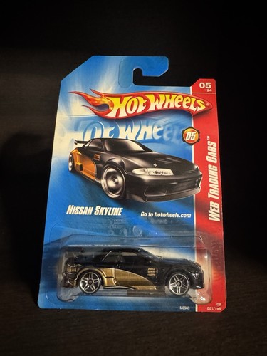 2008 Hot Wheels Web Trading Cars 5/24 Nissan Skyline GT-R R32 Black ...