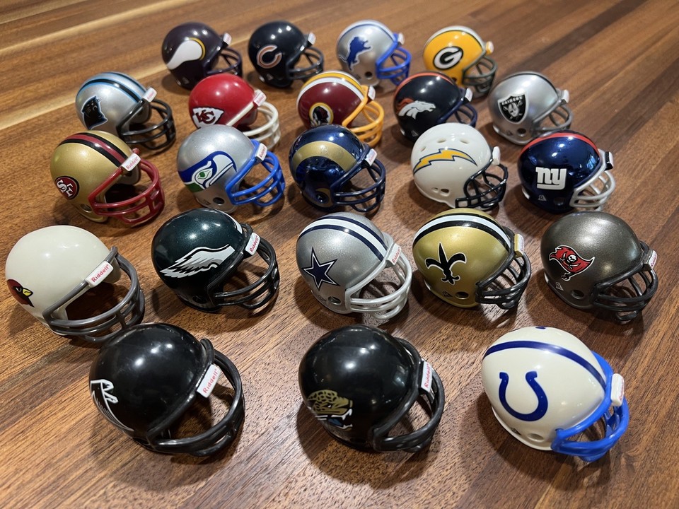 VTG Riddell NFL Pocket Pro Mini Football Helmets 2” Lot of 22! L@@K! | eBay
