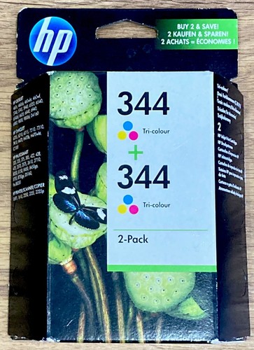 HP 344 - 2 Pack of Tri-colour Inkjet Cartridges Multipack BNIB Ex July ...