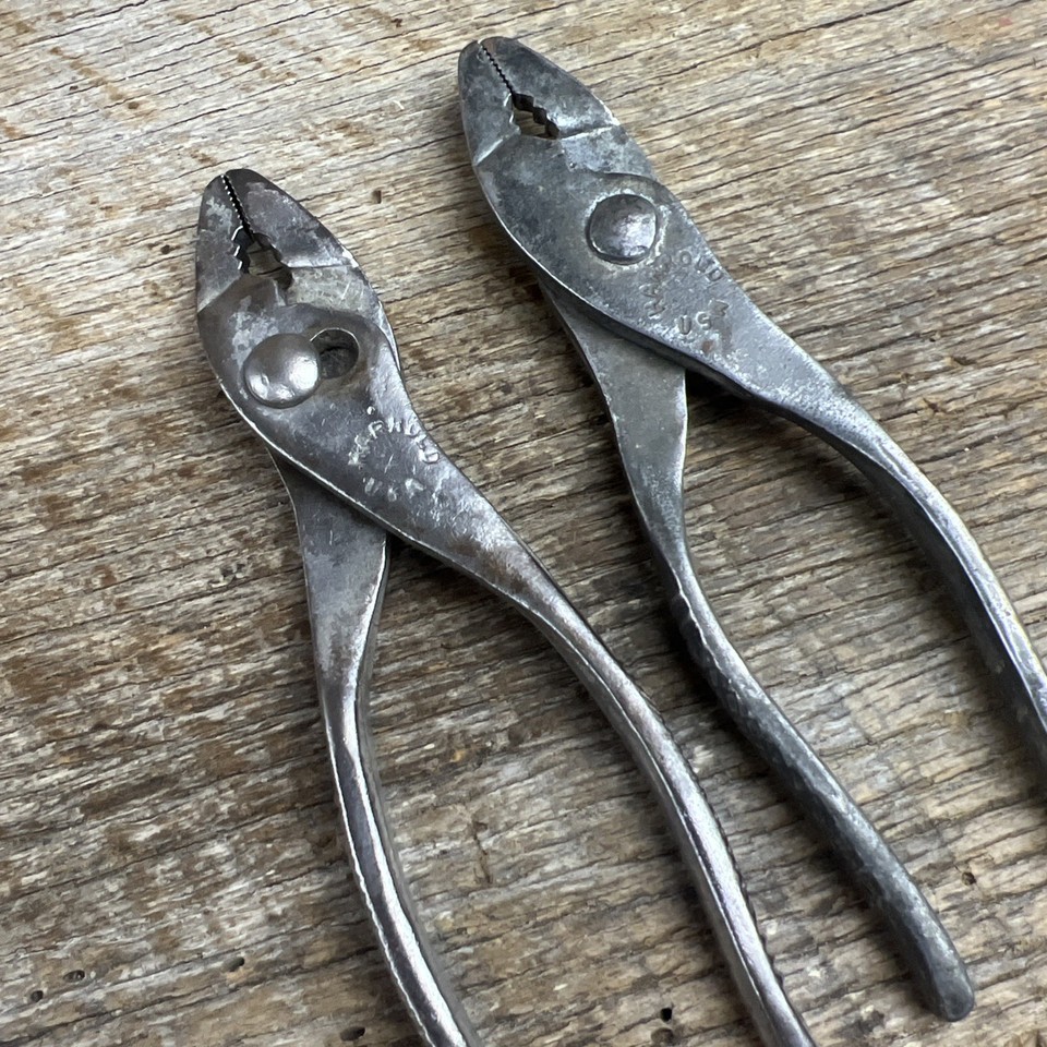 Vintage HARROLD,FULLER’S & Mckaig Hatch Slip Joint Pliers Garage Hand ...