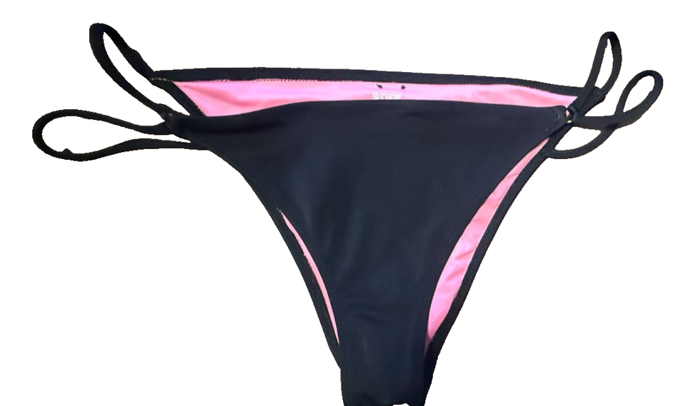 VICTORIA'S SECRET & AERIE LOT OF 2 BLACK BIKIN BOTTOM SWIMWEAR SIZE ...