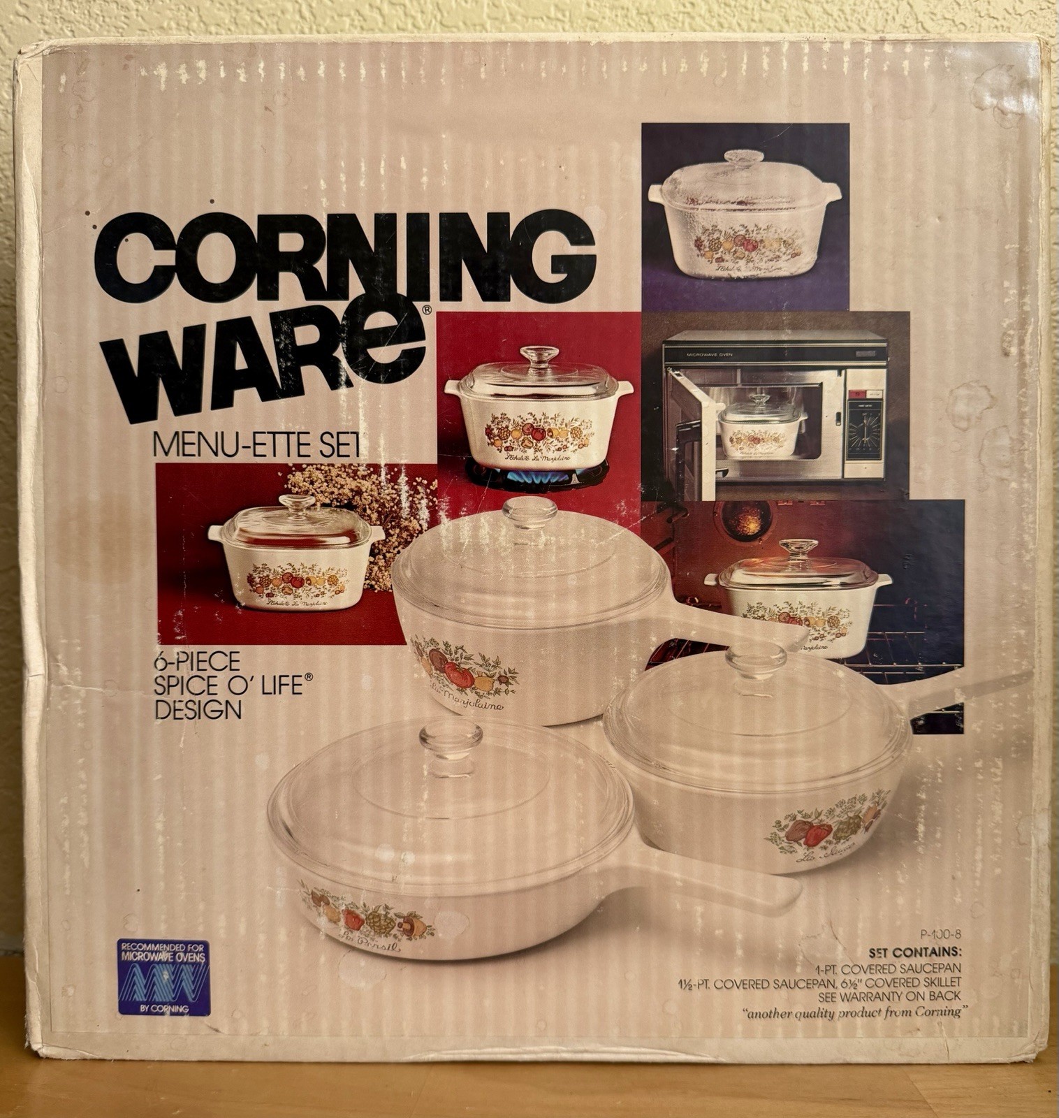 Vintage CorningWare Menu-ette Set P-100-8 Spice of Life-Unopened Box | eBay
