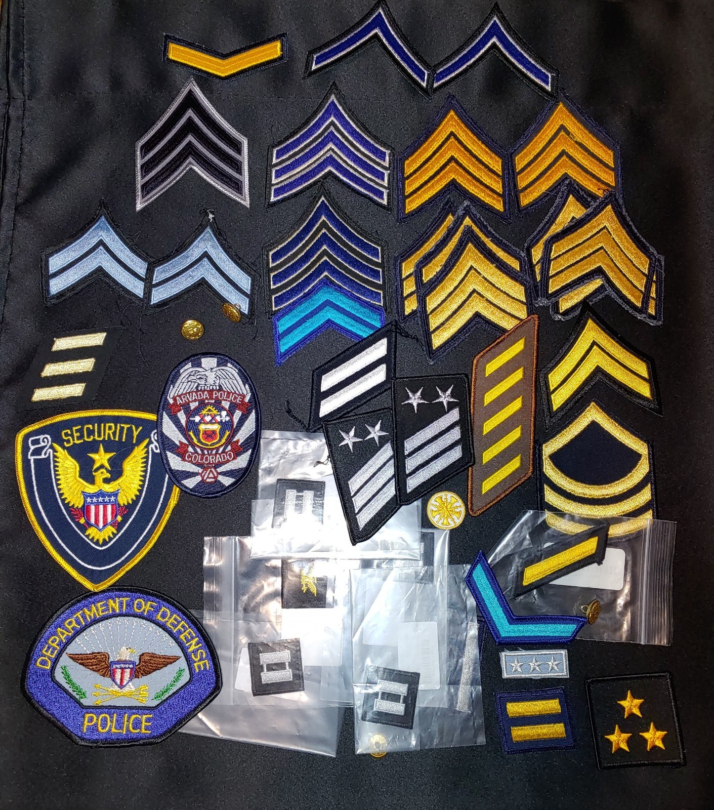 POLICE RANK PATCHES ARVADA COLORADO POLICE PATCH DOD POLICE PATCH ...