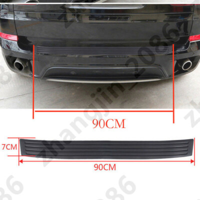 Car Rear Bumper Guard Protector Trim Cover Sill Plate Trunk Rubber Pad ...