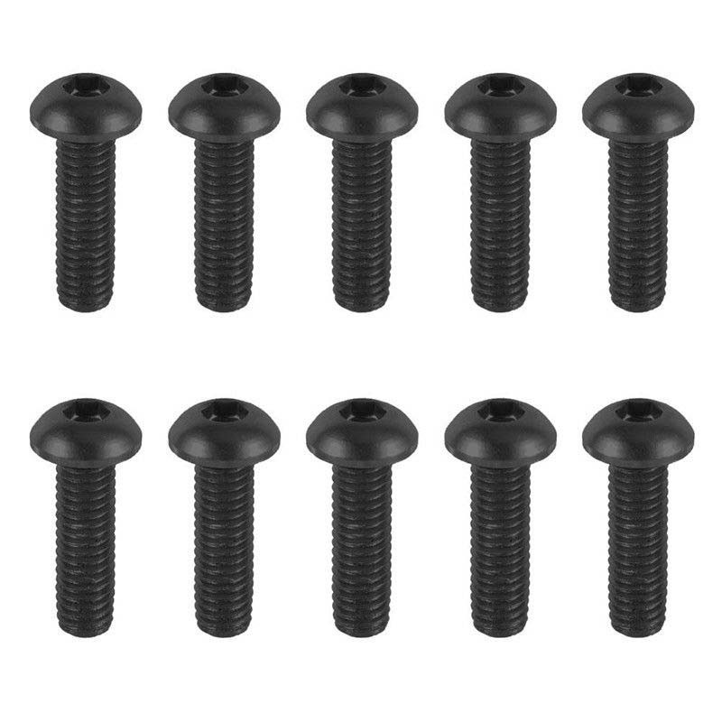HobbyStar Aluminum Button Head Screw, M3X14, Black, 10PC 3mm 3 mm 14mm ...