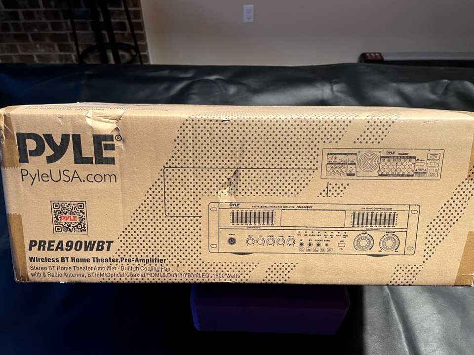 Pyle PREA90WBT 6-Channel Bluetooth Hybrid Home Amplifier - 1600W Home ...