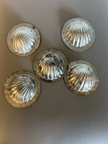 Scallop Shell Shaped Metal Molds for Soap Or Chocolate 3" Rustic ...