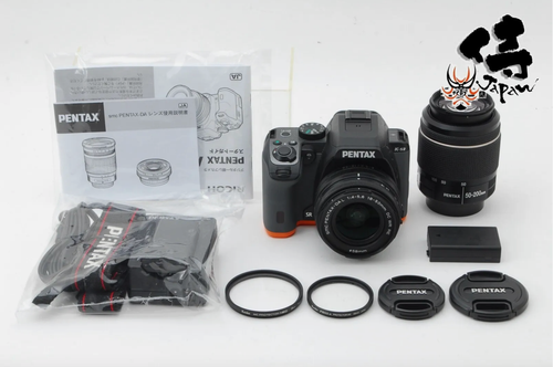 *S/C 5087* PENTAX K-S2 20MP ORANGE BODY & DA L 18-50MM, 50-200MM TWO ...