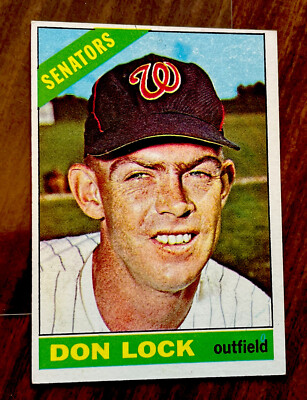 1966 Topps Don Lock card # 165 - Washington Senators - NICE | eBay