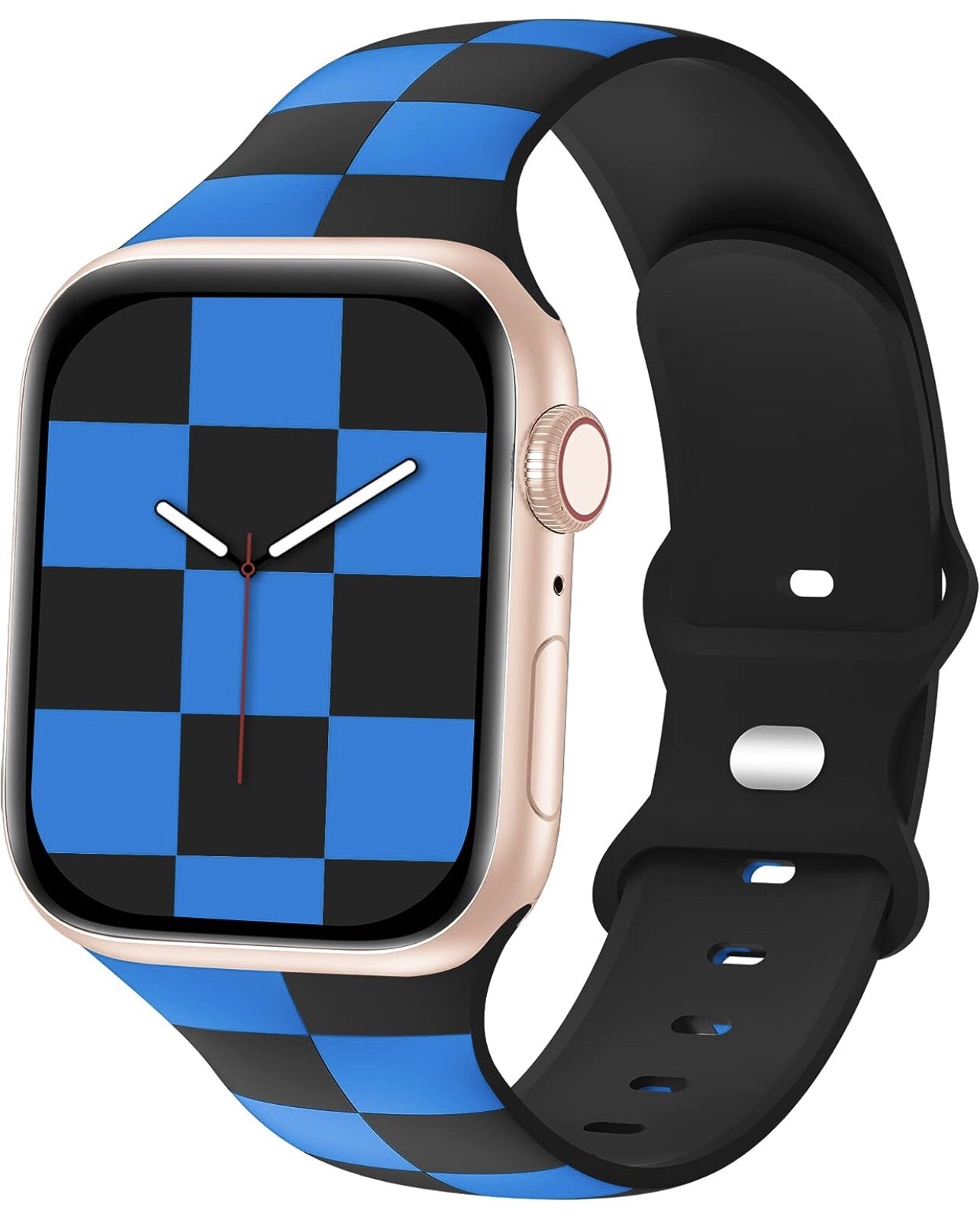 Designer Checkered Band Compatible with Apple Watch Band 42mm 44mm 45mm ...