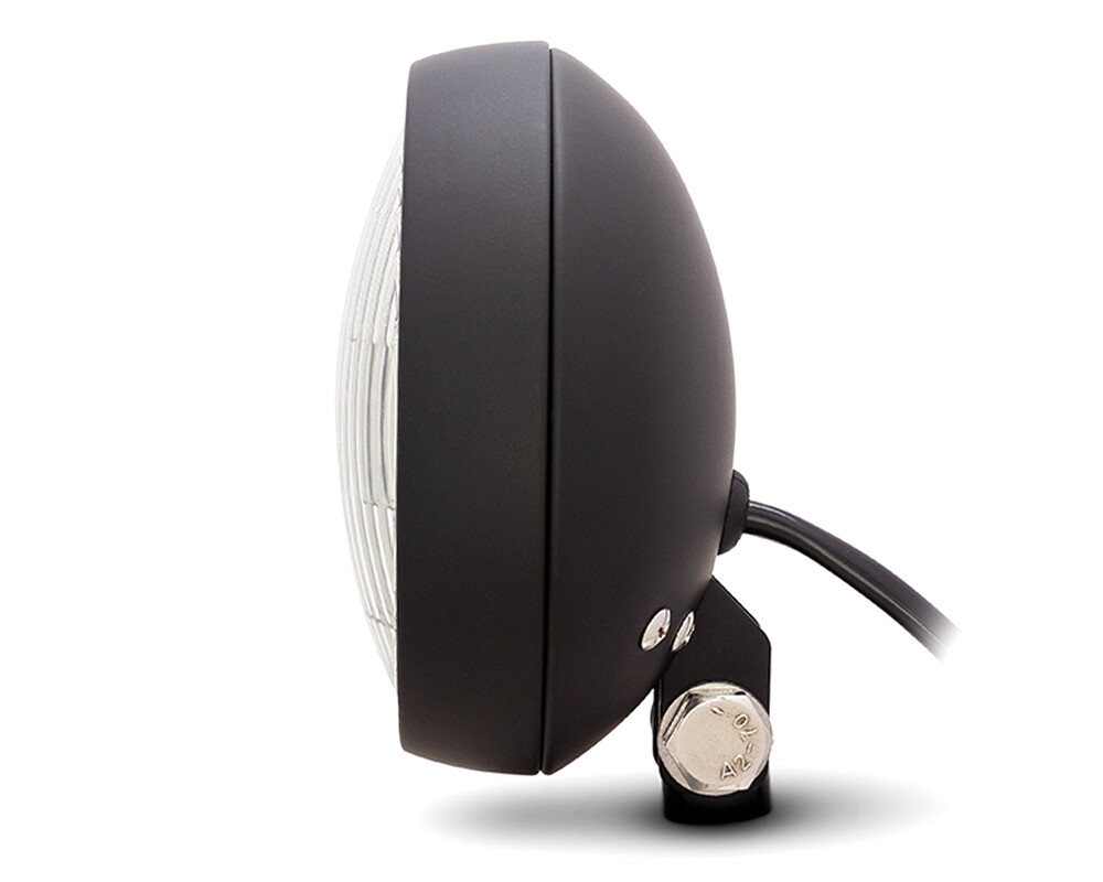 5 inch Motorcycle Headlight in Retro Matt Black for Project Custom ...