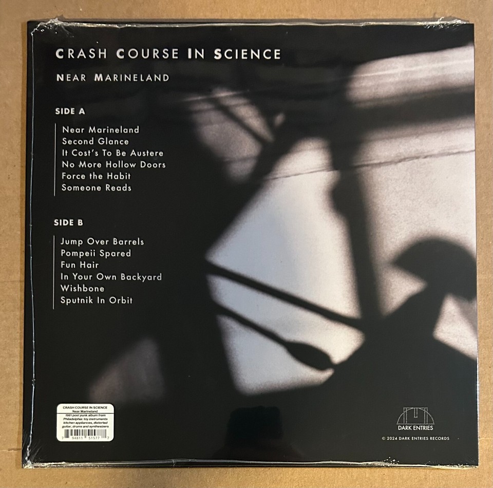 LP: CRASH COURSE IN SCIENCE - Near Marineland NEW SEALED MINIMAL SYNTH ...