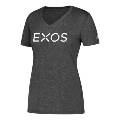 EXOS Adidas Women's Grey Logo Climalite T-Shirt | eBay