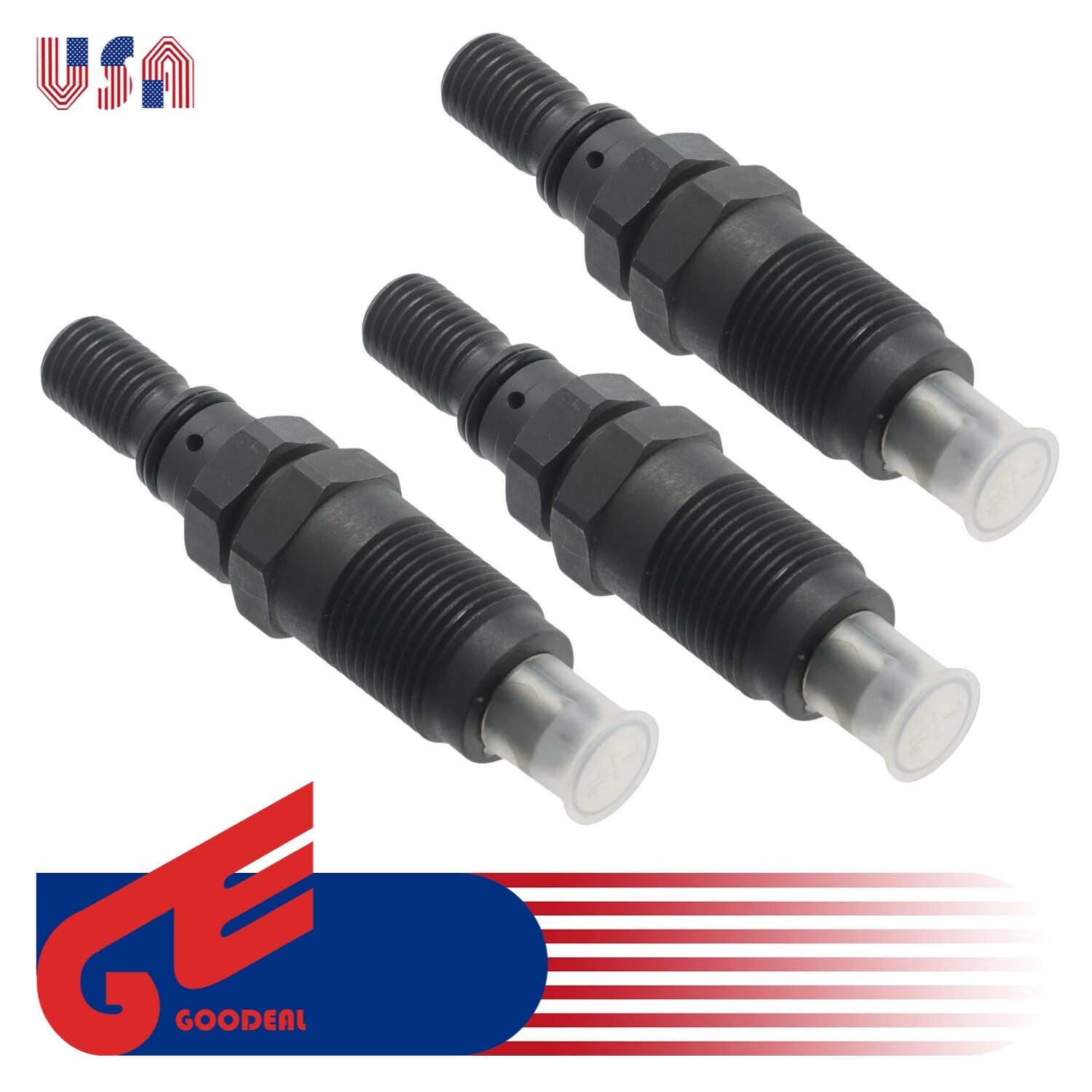 3 x Fuel Injectors Fit for John Deere 415 425 430 330 332 455 855 X495 ...