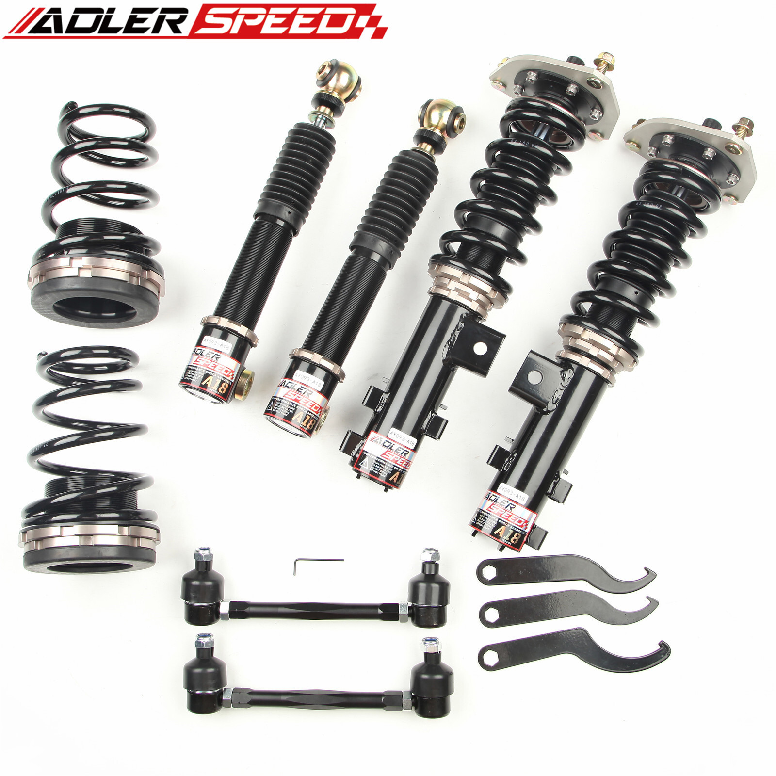 For 12-17 Hyundai Veloster Coilovers Kit 18 Way Adj. Damper Shocks ...
