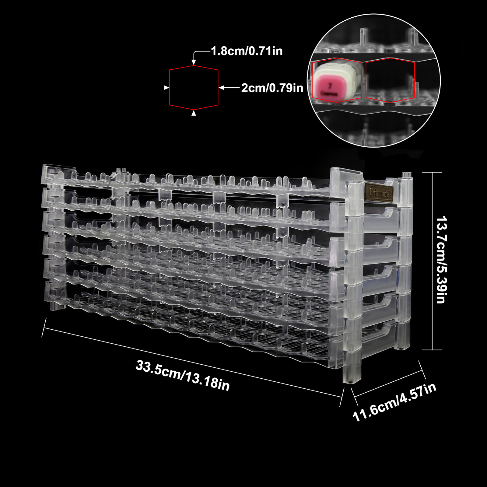 15X6 Slots Penholder Display and Storage Pen Rack for Art Marker Pens ...