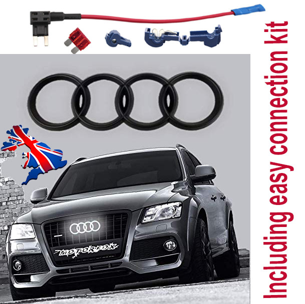 AUDI LED EMBLEM LIGHT FRONT GRILL GLOW LOGO | Grelly UK