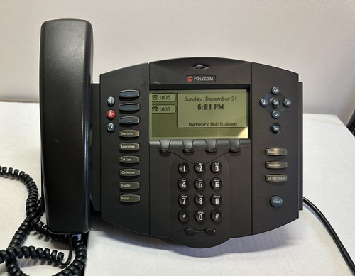 Polycom SoundPoint 501 IP Phone w/ PoE Injector (2200-11531-025 ...