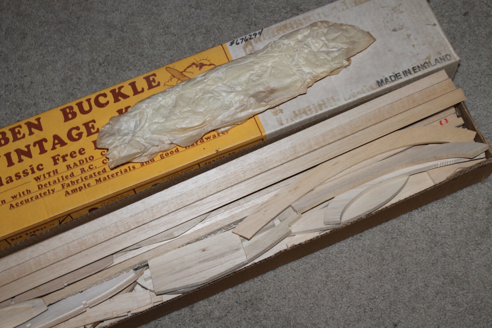 Ben Buckle - Vintage Kits Balsa RC Plane Kit - Red Zephyr New | eBay