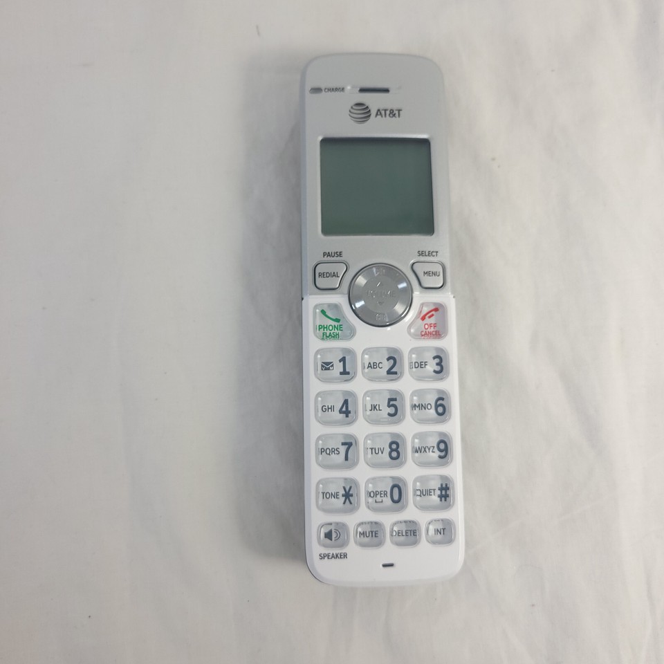 AT&T EL52219 Replacement White Silver Handsets- Untested No Batteries ...