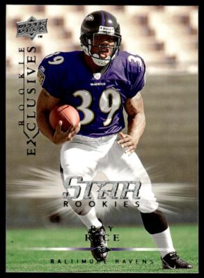2008 Upper Deck Rookie Exclusives RE42 Ray Rice Baltimore Ravens ...