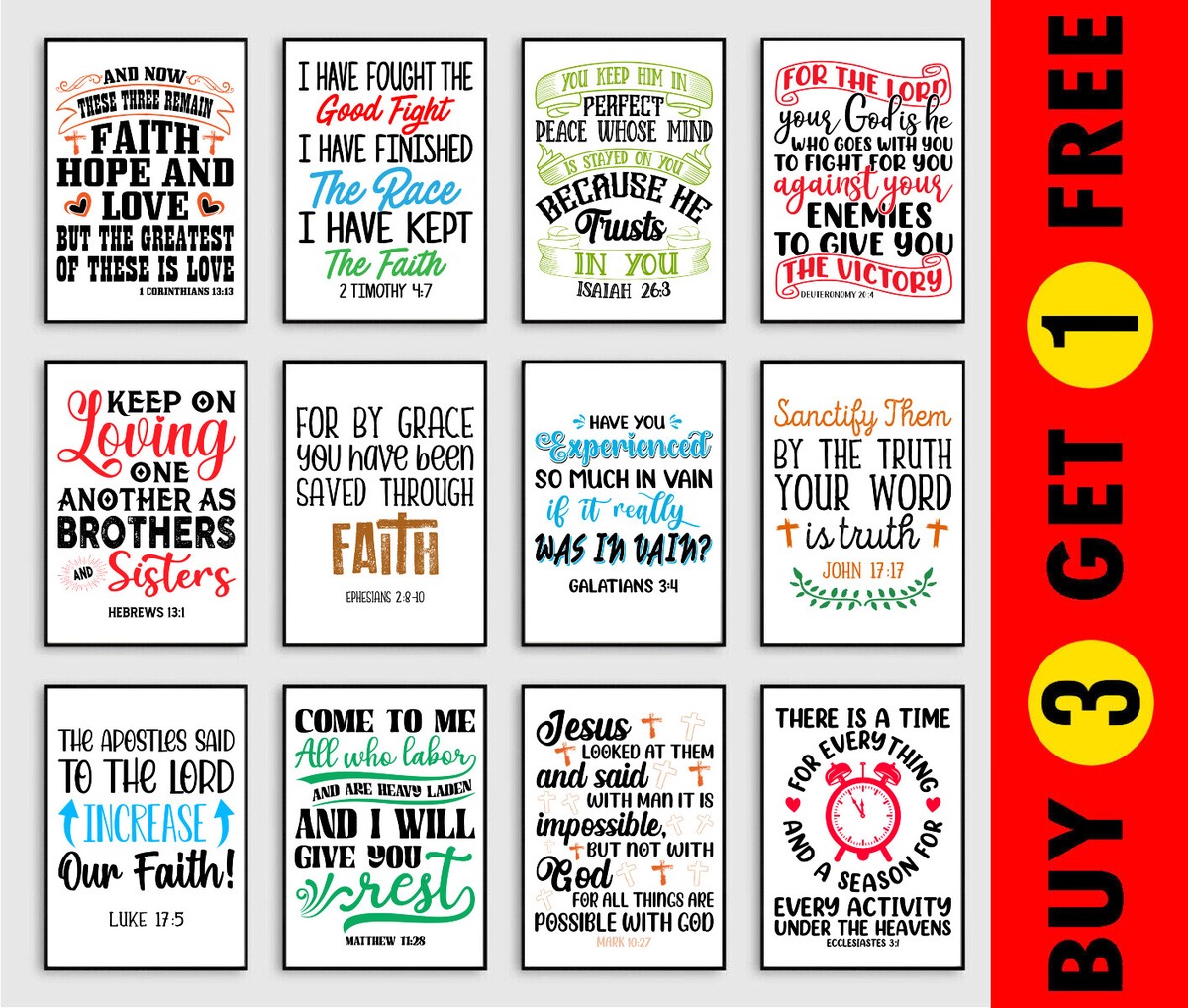 Printable Bible Verse For The Home Nursery Decor Series: 36 Free