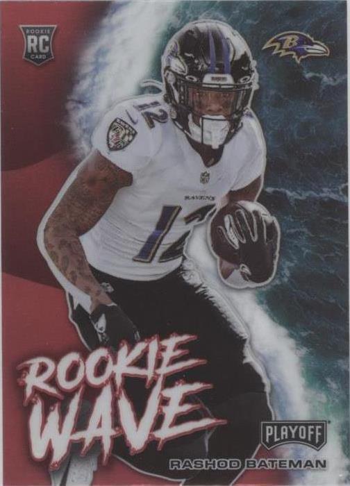 2021 Panini Playoff - Rookie Wave Rashod Bateman #RW-RBA Red Prizm (RC ...
