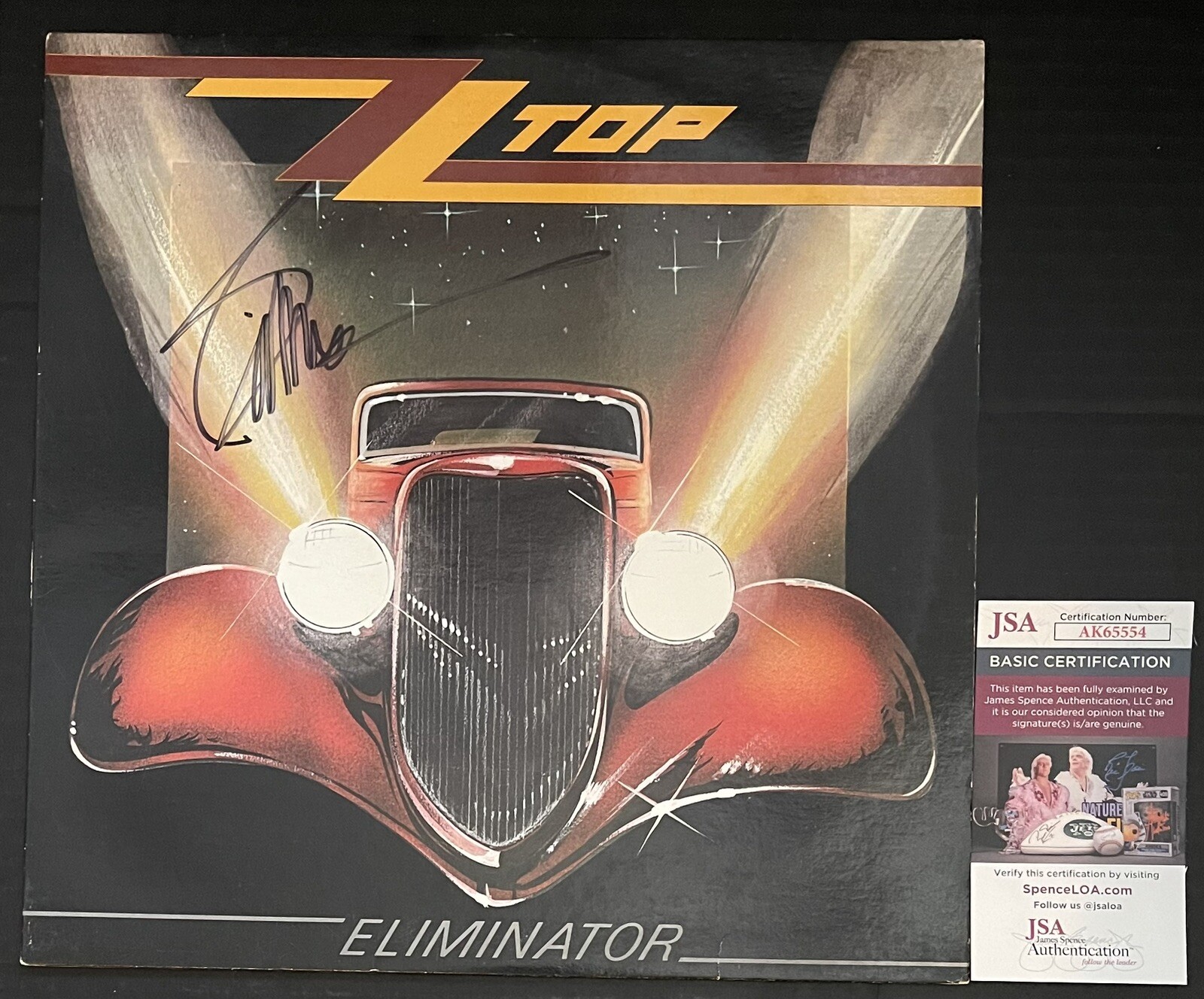 ZZ Top Eliminator Album Vinyl Billy Gibbons Signed Autographed JSA COA ...