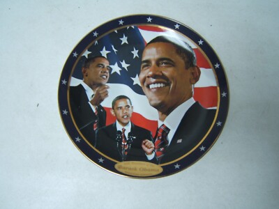Barack Obama "Yes We Can" Bradford Exchange Collector Plate 2008 | eBay