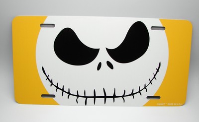 JACK SKELLINGTON METAL CAR LICENSE PLATE TAG SKULL LICENSE PLATE ...
