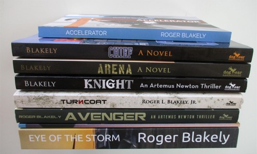 ROGER BLAKELY 8 PB Book Lot ARTEMUS NEWTON Thrillers Series CHIEF ARENA ...