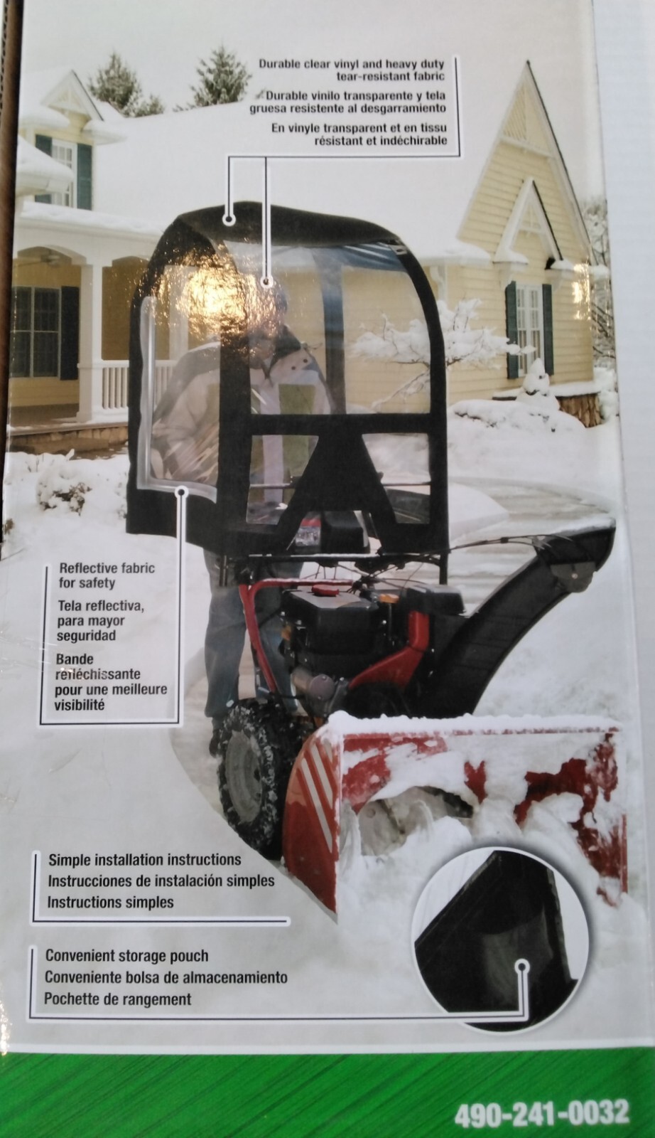 Arnold Universal Snow Cab Attachment 490-241-0032 Fits 2 & 3 Stage Snow ...