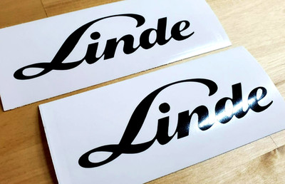 linde welder forklift decals Stickers Gloss black 10" (2) FAST USA | eBay