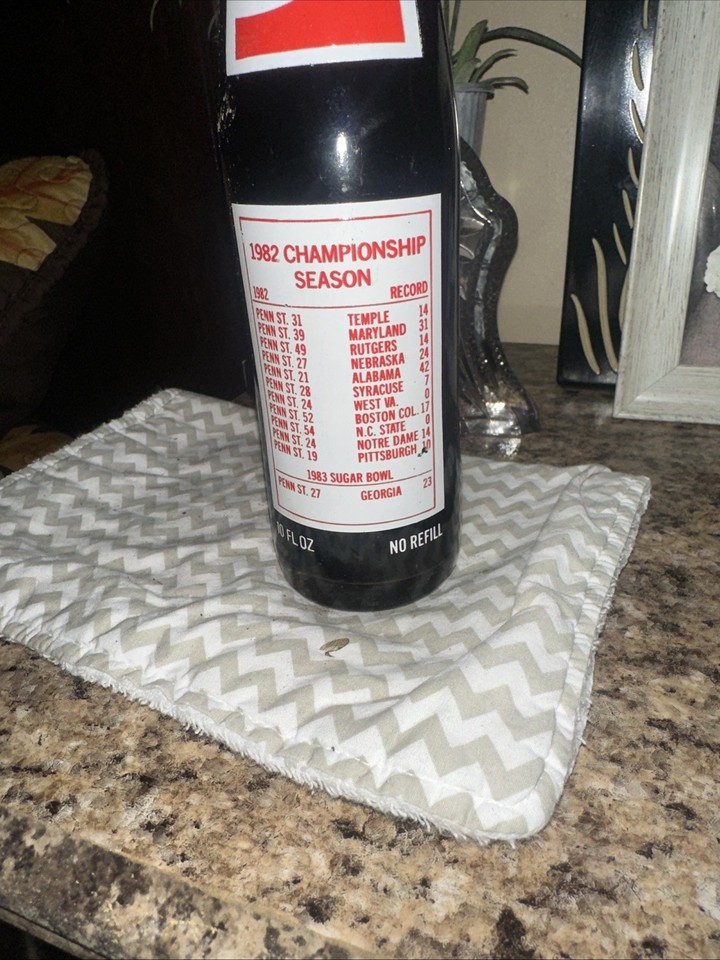 Vintage cola-cola Penn State coke bottle 1982 National Championship ...