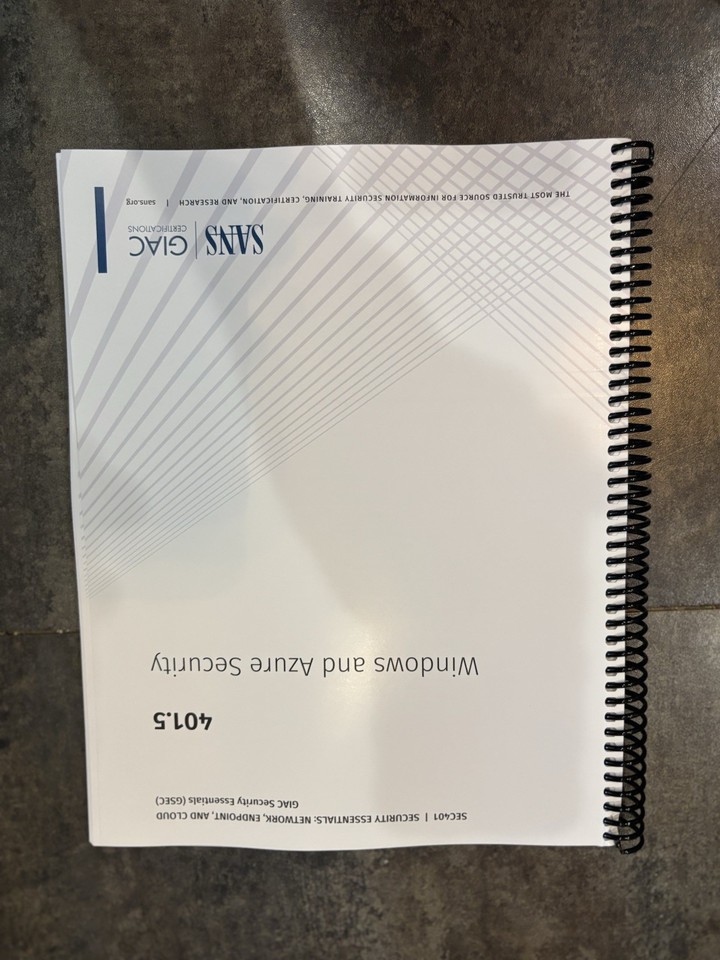 GIAC Security Essentials GSEC SEC401 | eBay