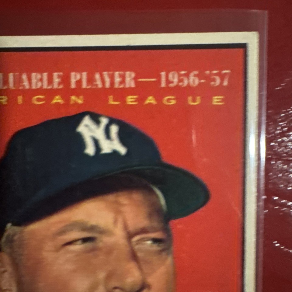 1961 Topps #475 Mickey Mantle MVP Baseball Card HOF / Nice Condition ...