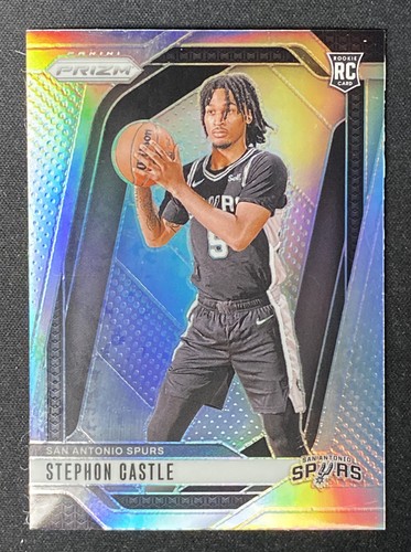 2024-25 Panini Prizm Stephon Castle #234 Silver Prizm Rookie RC Spurs ...