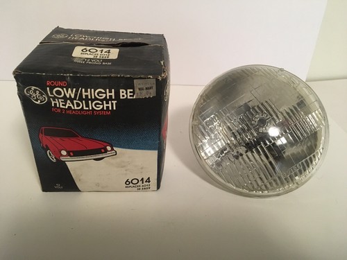 GE Round Low/High Beam Headlight 6014 Untested | eBay