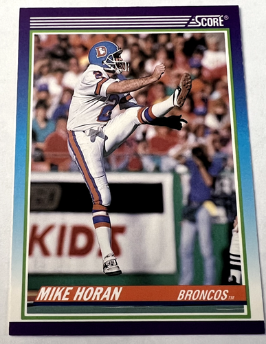 1990 Score Football Trading Card #546 Mike Horan Denver Broncos NFL | eBay
