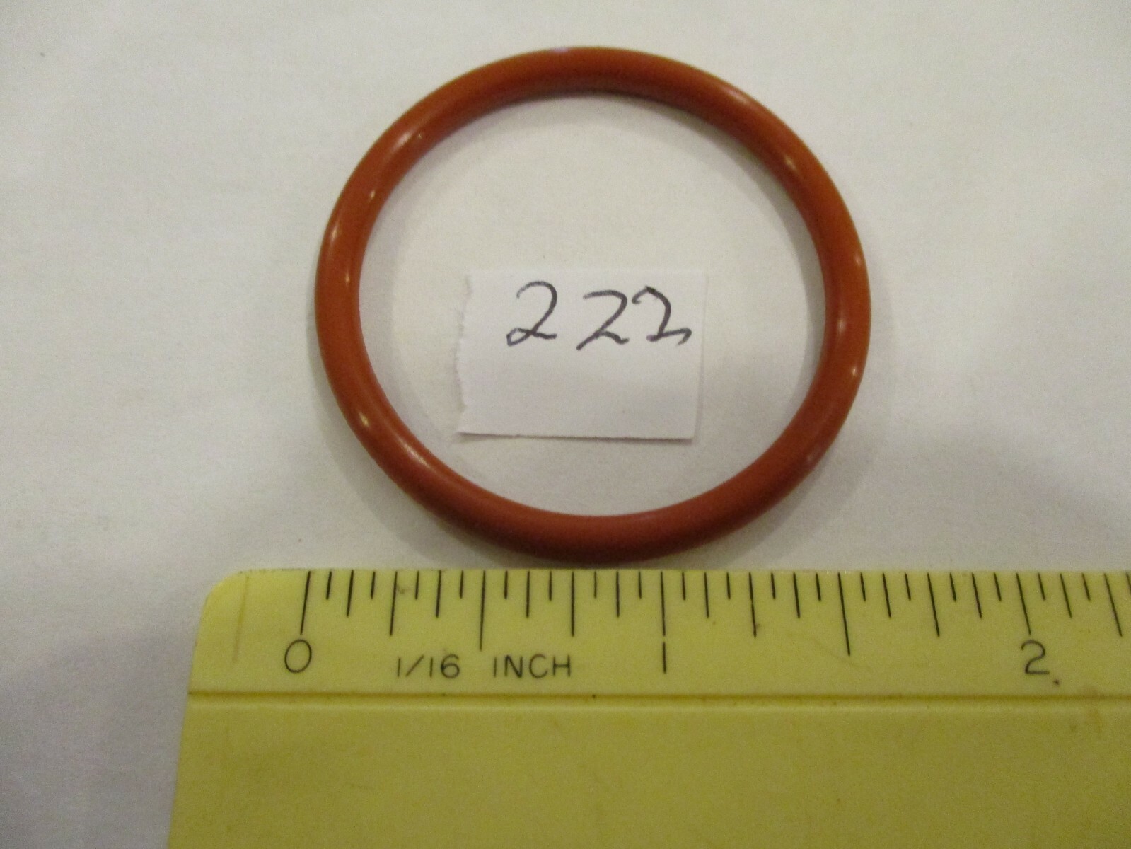 222 Silicone O-ring 70 durometer. 1-1/2" ID x 1-3/4" OD x 1/8" thick ...