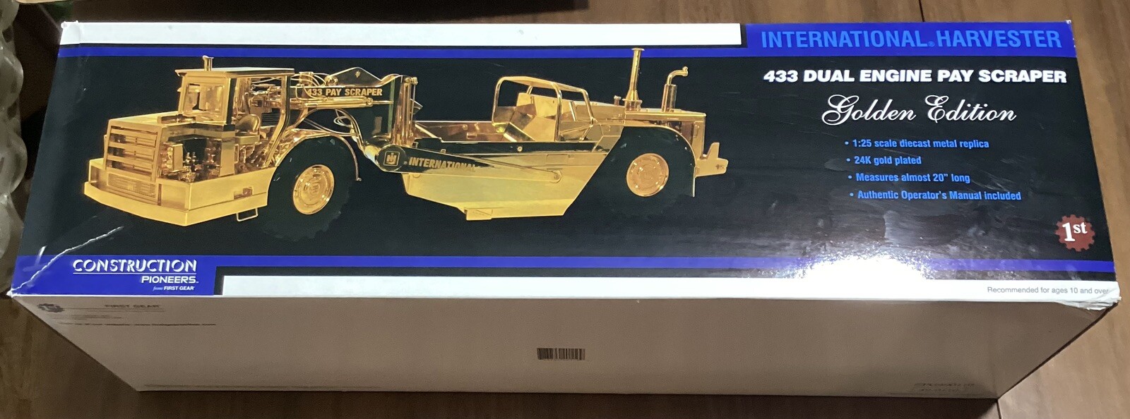 International Harvester IH 433 Gold Dual Engine Model Pay Scraper 1:25 ...