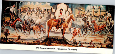 Will Rogers Memorial Claremore, Oklahoma Mural Ray Piercey Oversized ...