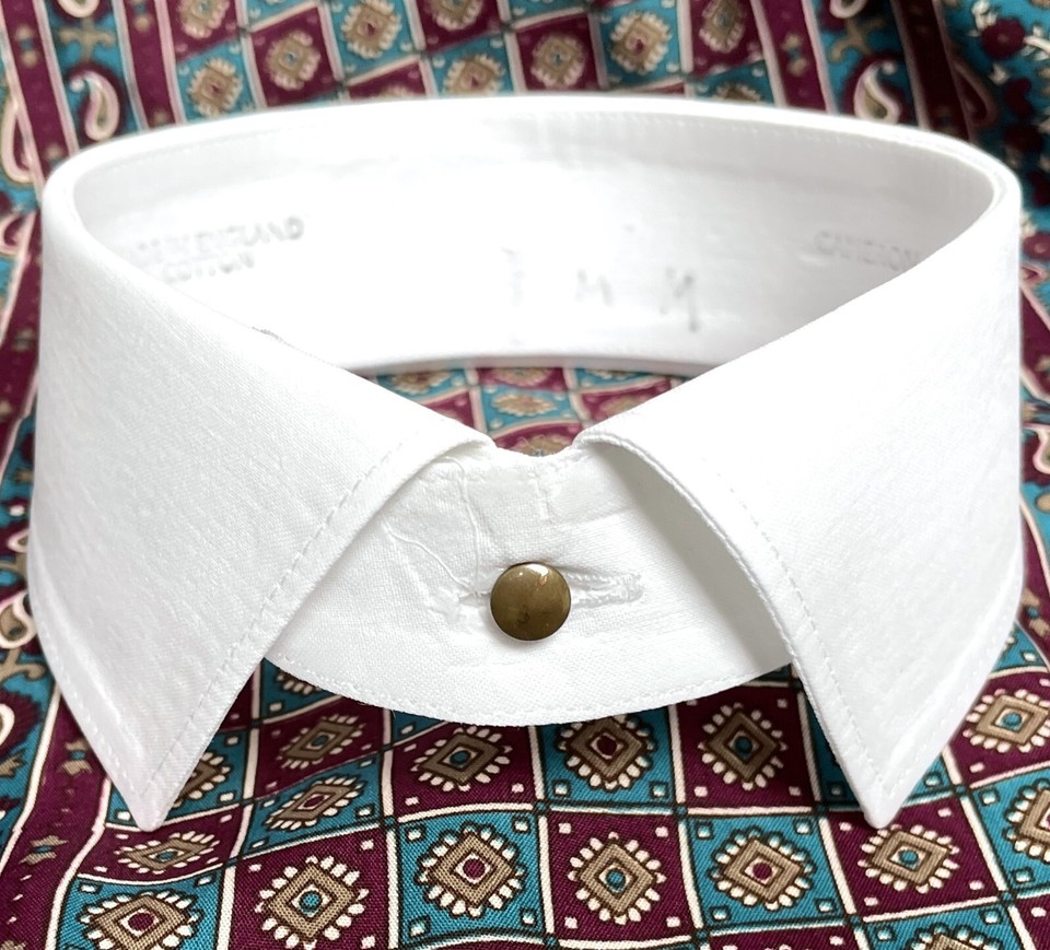 Mens vintage collar Cameron size 15 detachable starched approx 2.25 ...